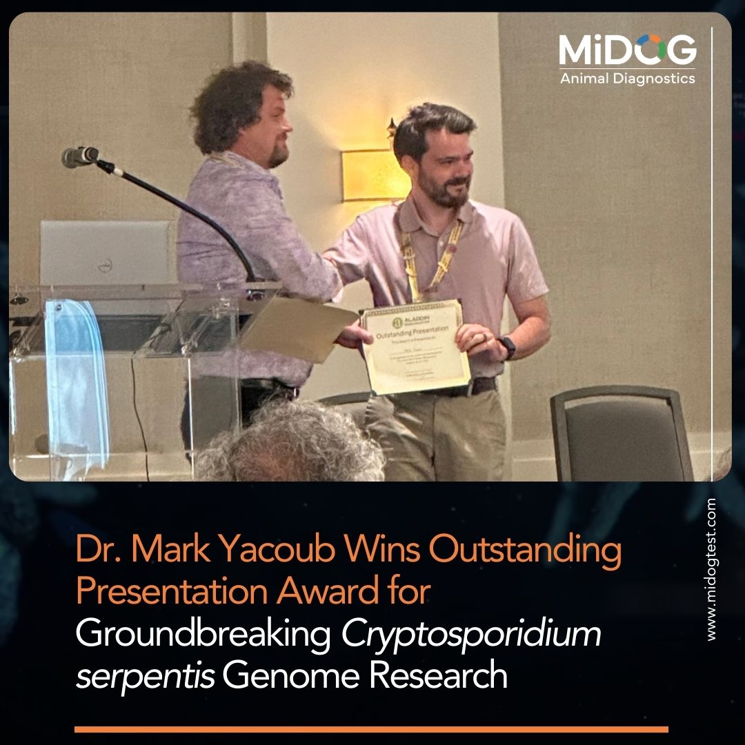 Dr. Mark Yacoub Wins Outstanding Presentation Award for Groundbreaking Cryptosporidium serpentis ...